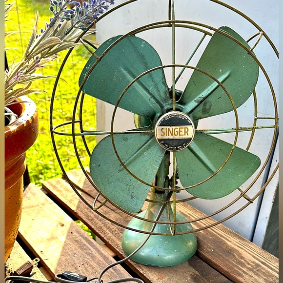 singer | Other | Vintage Singer Metal Oscillating Fan | Poshmark